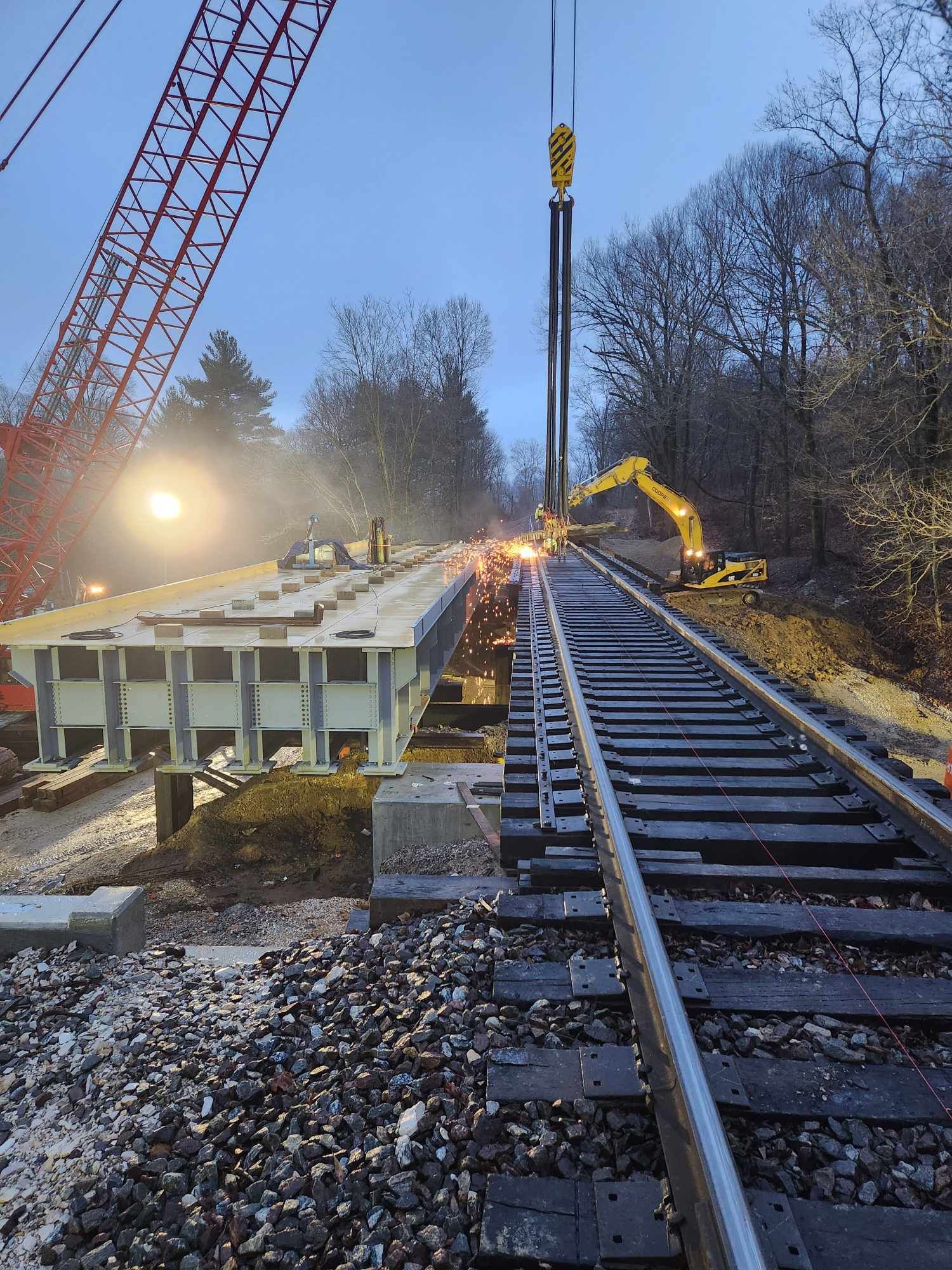 Norfolk Southern - 205.4w Bridge Replacement St. Antony, IN 2022 ...